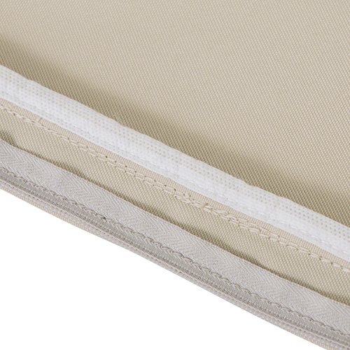 Classic Accessories Montlake FadeSafe Water-Resistant 80 x 26 x 3 Inch Outdoor Chaise Lounge Cushion Slip Cover, Patio Furniture Cushion Cover, Antique Beige, Patio Furniture Cushion Covers