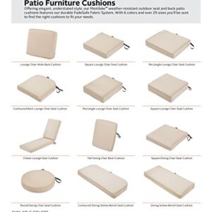 Classic Accessories Montlake FadeSafe Water-Resistant 80 x 26 x 3 Inch Outdoor Chaise Lounge Cushion Slip Cover, Patio Furniture Cushion Cover, Antique Beige, Patio Furniture Cushion Covers