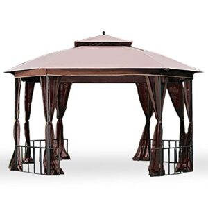 garden winds catalina gazebo replacement canopy top cover – riplock 350