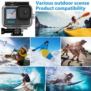 HONGDAK 169ft/60m Waterproof Housing Case for GoPro Hero 11 10/9 Black, Protective Underwater Dive Housing Shell with Bracket Accessories for Go Pro Hero11 Hero10 Hero9 Action Camera