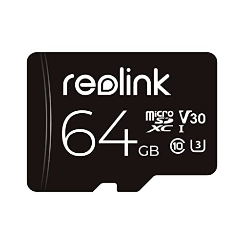 REOLINK 64GB microSDXC UHS-I Memory Card, 100 MB/s, Class 10, Micro SD Card Compatible with Reolink Security Camera