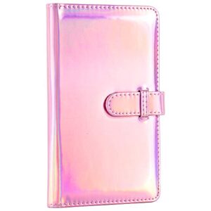 ablus 96 pockets photo album for fujifilm instax mini 11 90 70 9 8+ 8 liplay instant camera, polaroid snap snaptouch pic-300 z2300 instant camera & zip instant printer(magic pink)