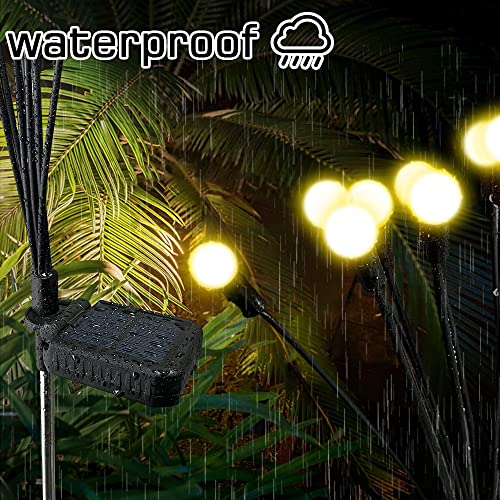 Arily Solar Powered Firefly Lights Outdoor 10 Pack Solar Firefly Lights Outdoor Waterproof , Firefly Solar Garden Lights Outdoor Starburst Swaying Lights for Yard Patio Pathway Decoration