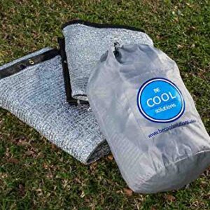 Be Cool Solutions - 70% Reflective Aluminet Sun Shade Cloth (10' x 14')