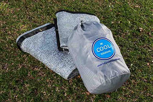 Be Cool Solutions - 70% Reflective Aluminet Sun Shade Cloth (10' x 14')