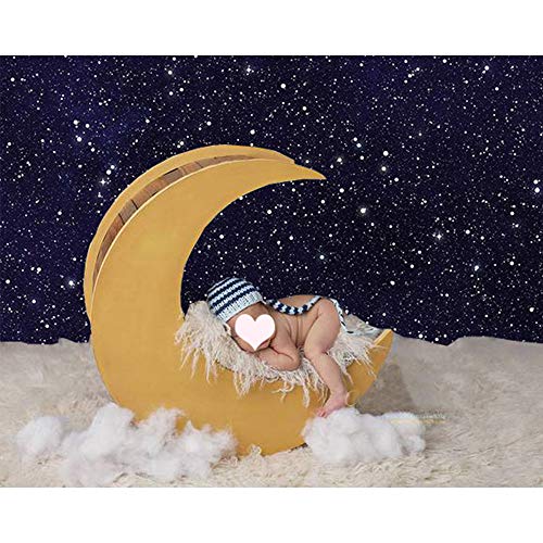 Night Sky Star Backdrops Universe Space Theme Starry Photography Backdrop Galaxy Stars 5x3ft Vinyl Children Boy 1st Birthday Party Photo Background Newborn Baby Shower Banner Photo Studio Booth