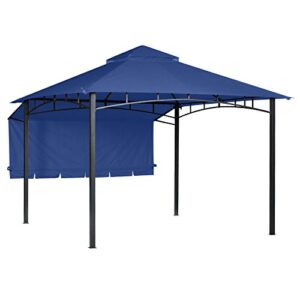 garden winds replacement canopy for garden house gazebo – riplock 350 – true navy