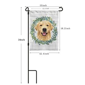 Garden Flag Holder Stand 6 Pack Garden Flag Pole for 13.5" Width 12 x 18 Inches Flags with Anti-Wind Clip for Outdoor Garden Yard Lawn