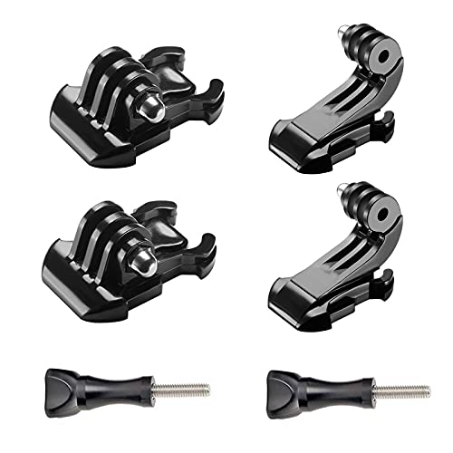 Helmet Adhesive Sticky Mounts and Buckle and Thumb Screws Accessory Kit,Compatible with GoPro Hero 11 10 9 8 Max Go Pro 7 6 5 4 3 3+2018 Session Fusion Insta360 DJI Osmo AKASO