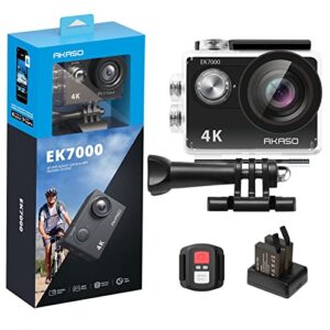 akaso ek7000 4k30fps 20mp action camera ultra hd underwater camera 170 degree wide angle 98ft waterproof camera support external microphone