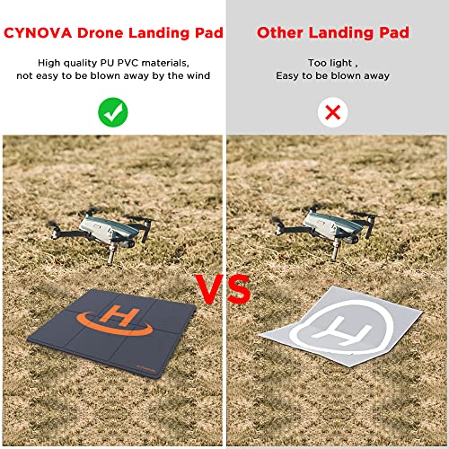 CYNOVA Drone Landing Pad Weighted for DJI Mini 3 Pro, Universal Waterproof Portable Landing Mat for DJI Mini 2 SE / DJI Drone Mini 2 / Mavic 3 / Air 2S / FPV Avata / Drone Accessories(50cm/20inch)