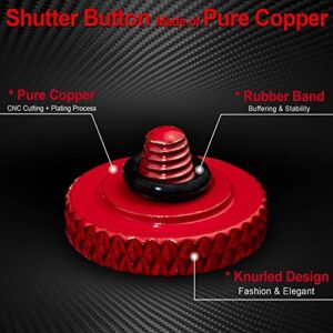 Camera Shutter Button (2 Pack/Red) Upscale and Delicate Soft Shutter Release Button