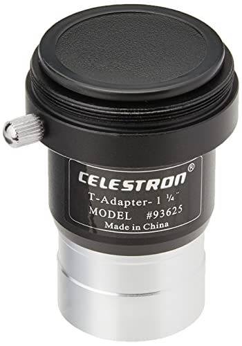 Celestron 93625 1.25 Inch Universal SLR or DSLR Camera T-Adapter, Silver/Black