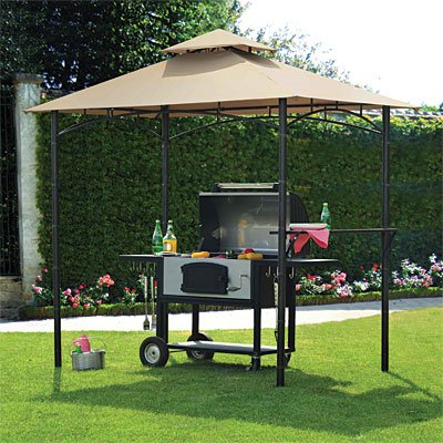 Garden Winds Replacement Canopy for L-GZ238PST-11 Grill Gazebo - Standard 350 - Beige (Will NOT FIT Any Other Model Frame)