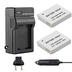 venwo 2 pack nb-6l/nb-6lh battery and charger kit compatible with canon powershot sx540 hs, sx530 hs, sx520 hs, sx510 hs, sx500 hs, sx170 is,sx700 hs, sx710 hs,sx610 hs, sx600 hs, s120, d20, d30, s90