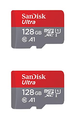 SanDisk 128GB X2 (256GB) MicroSD HC Ultra Uhs-1 Memory Card