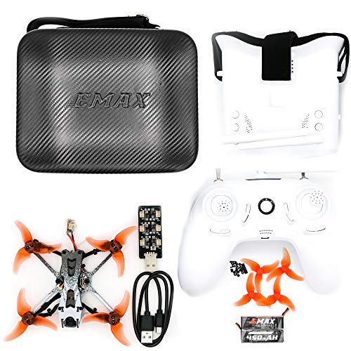 EMAX Tinyhawk 2 Freestyle 2.5 inch FPV Drone for Beginners Ready to Fly RTF Kit 200mw 2s Carbon Fiber Frame 7000KV