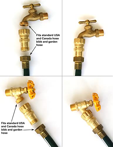 Vibrant Yard Co. LLC 25 psi Pressure Regulator for Drip Irrigation System with Hose Thread – Heavy Duty Lead-Free Brass