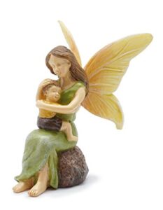 marshall home and garden cherished fairy mother leaf green 3 x 3 resin stone collectible figurine