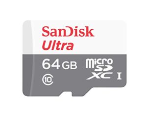 sandisk ultra 64 gb micro sdhc/micro sdxc uhs-i card up to 48mb/s (sdsqunb-064g-gn3mn)