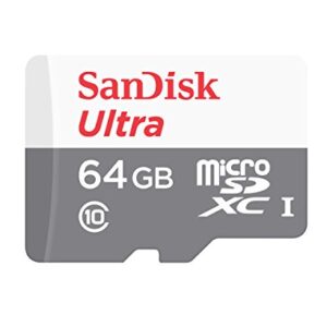 SanDisk Ultra 64 GB Micro SDHC/Micro SDXC UHS-I Card Up to 48MB/s (SDSQUNB-064G-GN3MN)