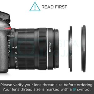 Altura Photo 67-77MM Step-Up Ring Adapter (67MM Lens to 77MM Filter or Accessory)