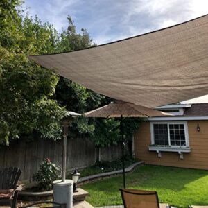 abrotain outdoor shade sail shade cloth privacy screen 6’6″x9’9″ pergola shade cover garden patio shade fabric sunshade mesh shade sail blinds with grommets for patio pergola backyard gazebo cover