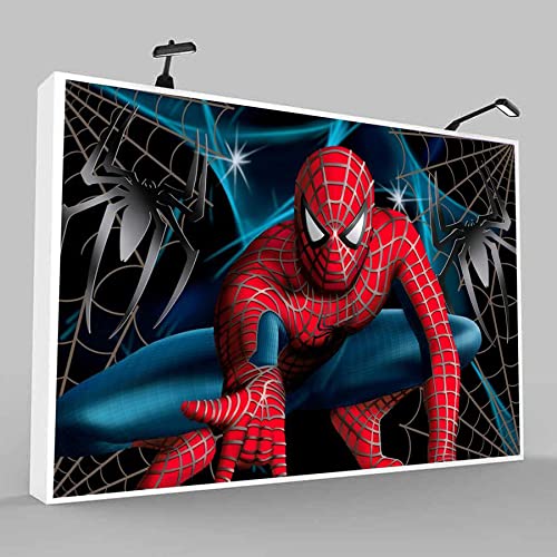 zlhcgd 7x5FT Superhero Spiderman Photography Vinyl Photo Background for Kids Birthday Party Backdrops Decoration