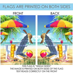 Toland Home Garden 1010402 Fun in the Sun summer Flag 28x40 Inch Double Sided summer Garden Flag for Outdoor House Beach Flag Yard Decoration