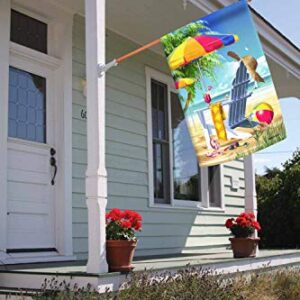 Toland Home Garden 1010402 Fun in the Sun summer Flag 28x40 Inch Double Sided summer Garden Flag for Outdoor House Beach Flag Yard Decoration