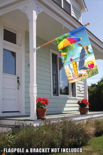 Toland Home Garden 1010402 Fun in the Sun summer Flag 28x40 Inch Double Sided summer Garden Flag for Outdoor House Beach Flag Yard Decoration