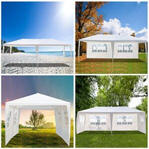 Mytunes 10'x20' Outdoor Waterproof Canopy Tent Outdoor Canopy Tent Camping Gazebo Storage Shelter Pavilion Cater for Party Wedding Heavy Duty Patio Garden Gazebo