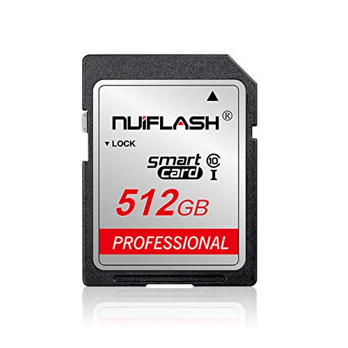 512GB SD Card Class10 Security Digital Fast Speed Memory Cards for Filmmakers,Videographers,Vloggers and Other SD Devices