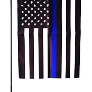 Thin Blue Line American 12 x 18 Inch Garden Flag Police Flag American Flag