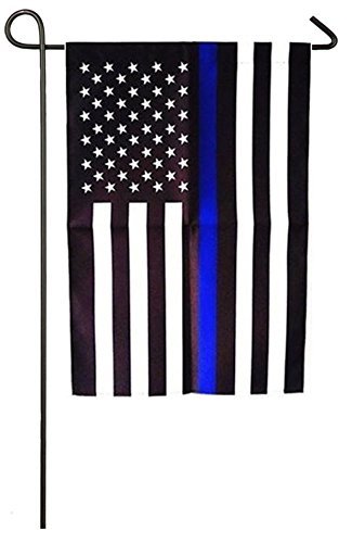 Thin Blue Line American 12 x 18 Inch Garden Flag Police Flag American Flag