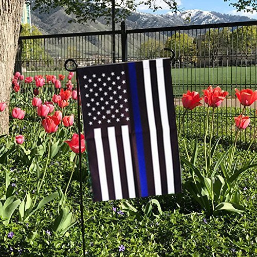 Thin Blue Line American 12 x 18 Inch Garden Flag Police Flag American Flag