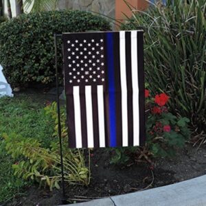 Thin Blue Line American 12 x 18 Inch Garden Flag Police Flag American Flag