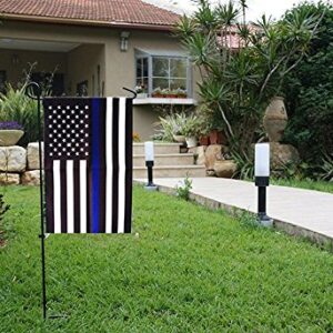 Thin Blue Line American 12 x 18 Inch Garden Flag Police Flag American Flag