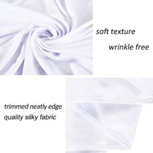 White Backdrop Curtain for Parties Wedding Wrinkle Free White Photo Curtains Backdrop Drapes Fabric Decoration for Baby Shower 5ft x 7ft,2 Panels