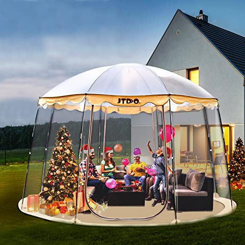 Bubble Igloo PVC Tent, JTDDO Winter Tent Oversize Cold Protection Canopy Tent 12'x12' for 8-10 Person for Outdoor/ Garden/ Backyard/ Patios, Beige