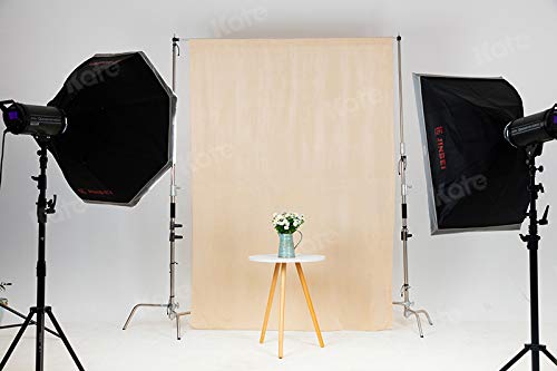 Kate 6ft×9ft Solid Beige Backdrop Portrait Photography Background for Photography Studio Children and Headshots Beige Backdrop Background for Photography Photo Booth