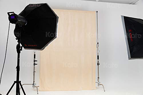 Kate 6ft×9ft Solid Beige Backdrop Portrait Photography Background for Photography Studio Children and Headshots Beige Backdrop Background for Photography Photo Booth