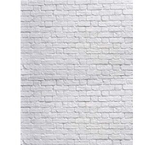 sjoloon white brick wall backdrop white brick photo backdrop thin vinyl photography backdrop background studio prop 10931(5x7ft)