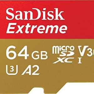 SanDisk 64GB Extreme for Mobile Gaming microSD UHS-I Card - C10, U3, V30, 4K, A2, Micro SD - SDSQXA2-064G-GN6GN