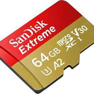 SanDisk 64GB Extreme for Mobile Gaming microSD UHS-I Card - C10, U3, V30, 4K, A2, Micro SD - SDSQXA2-064G-GN6GN