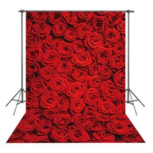 ruini red rose floral wedding photography backdrop roses wall lovers girls children photos backdrop 5x7ft