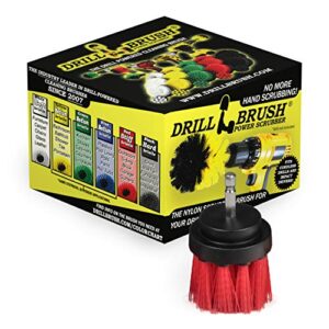 drill brush power scrubber – small round stiff brush – outdoor cleaning – stiff bristle deck brush – scrub brush – concrete bird baths – garden statues – spin brush – granite headstone brush