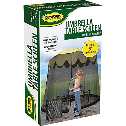 Garden Creations JB5678 Outdoor 9-Foot Umbrella Table Screen, Black by Garden Creations