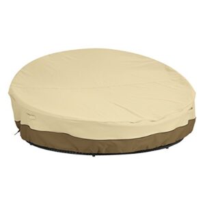 classic accessories veranda water-resistant 90 inch round patio daybed cover, patio furniture covers