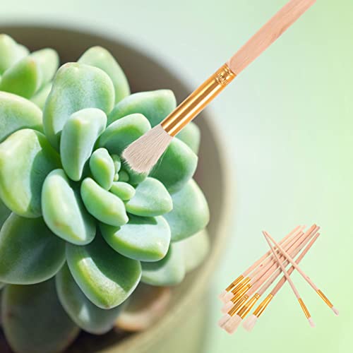 Yardwe 8pcs Pollination Brush Vegetable Pollinator Brush Round Paint Brush Pollen Sprayer Brush Garden Fruit Pollinator